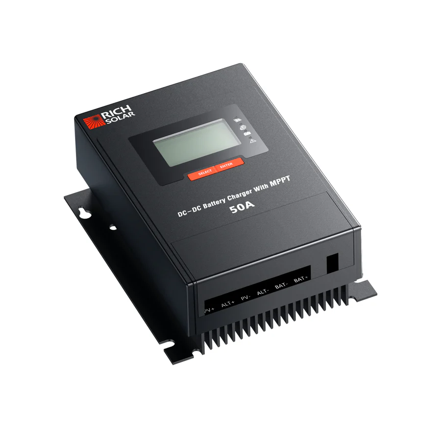 Rich Solar 50 Amp DC to DC Lithium Battery Charger with MPPT
